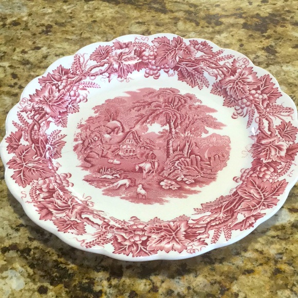 Booth’s of England | Kitchen | Booths British England Scenery Vintage Plate A824 Pink Vines ...